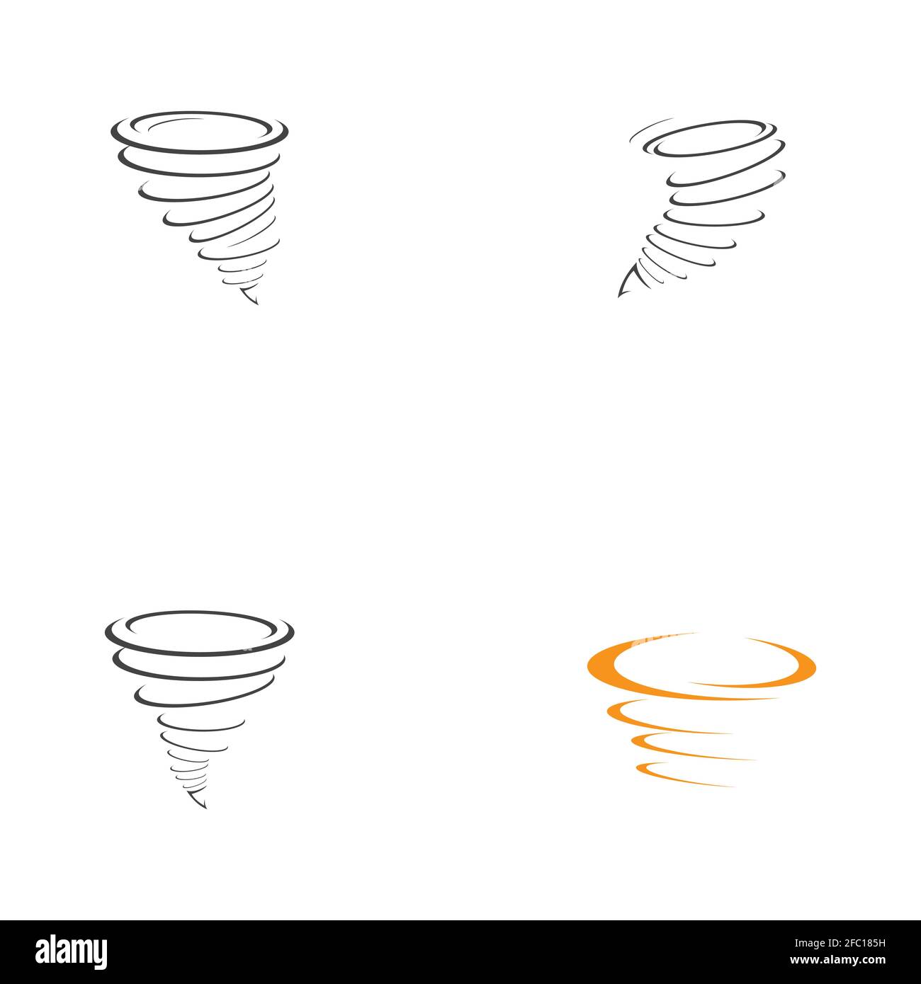 set of twister logo symbol vector illustration design template Stock ...