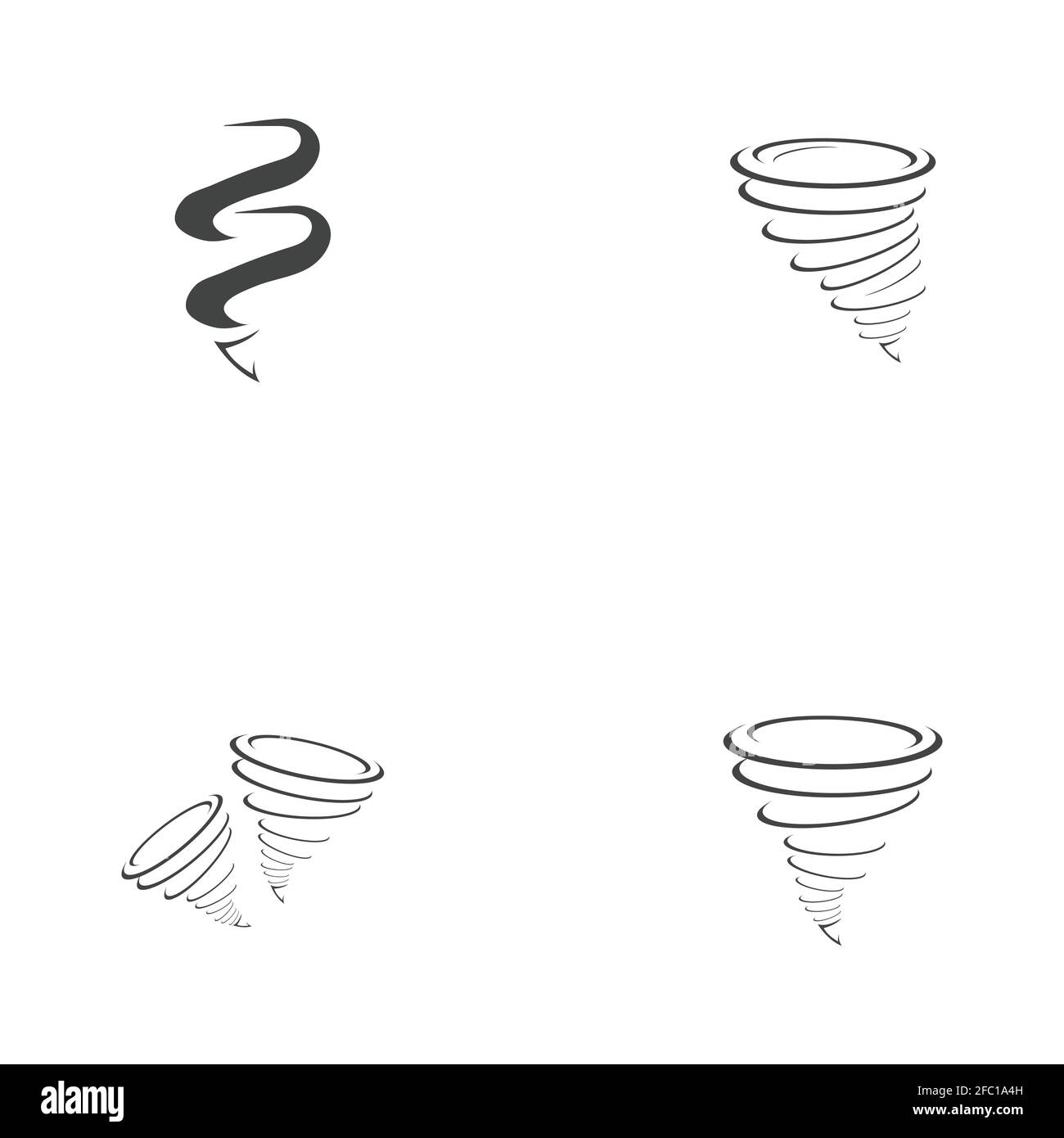 set of twister logo symbol vector illustration design template Stock ...