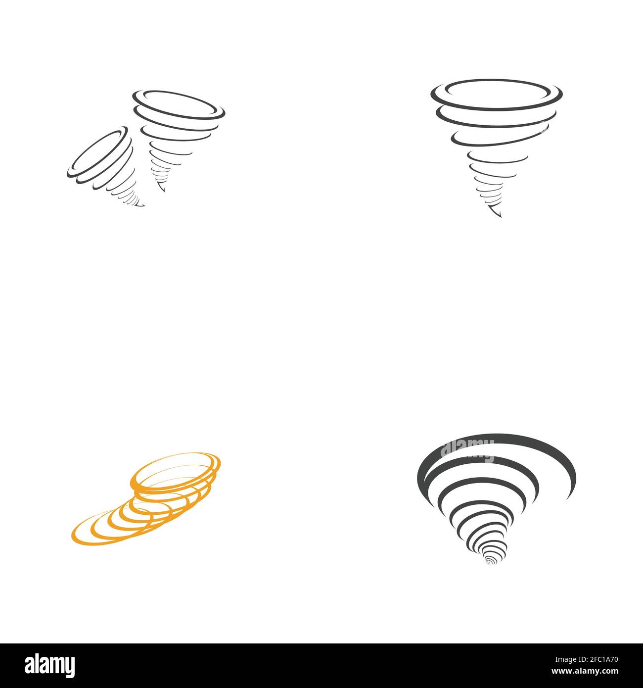 set of twister logo symbol vector illustration design template Stock ...
