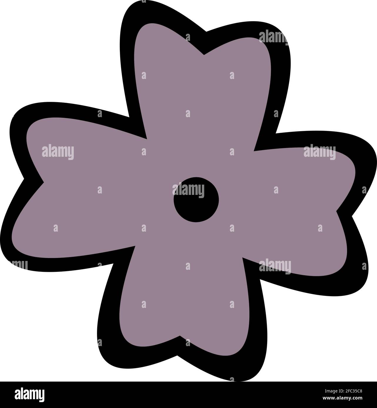 Vector emoticon illustration of the shape of a flower Stock Vector ...