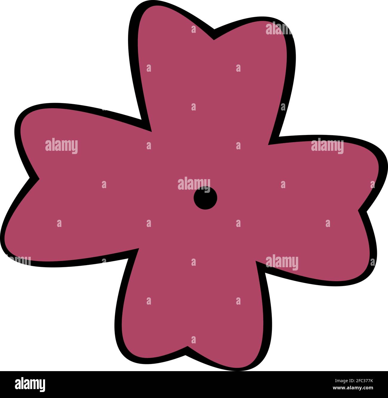 Vector emoticon illustration of the shape of a flower Stock Vector ...