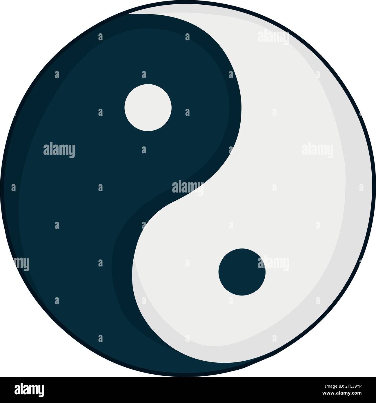 Yin yang vectors hi-res stock photography and images - Alamy
