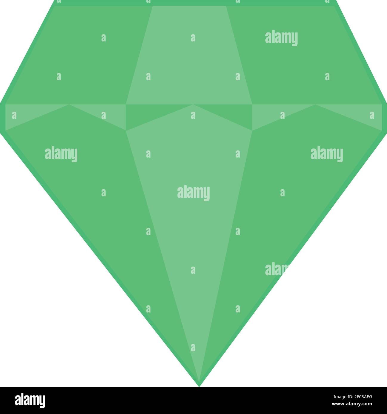 Vector illustration of a green diamond Stock Vector Image & Art - Alamy