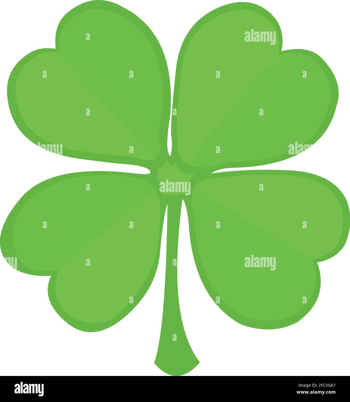 Four leaf clover cartoon icon hi-res stock photography and images - Alamy
