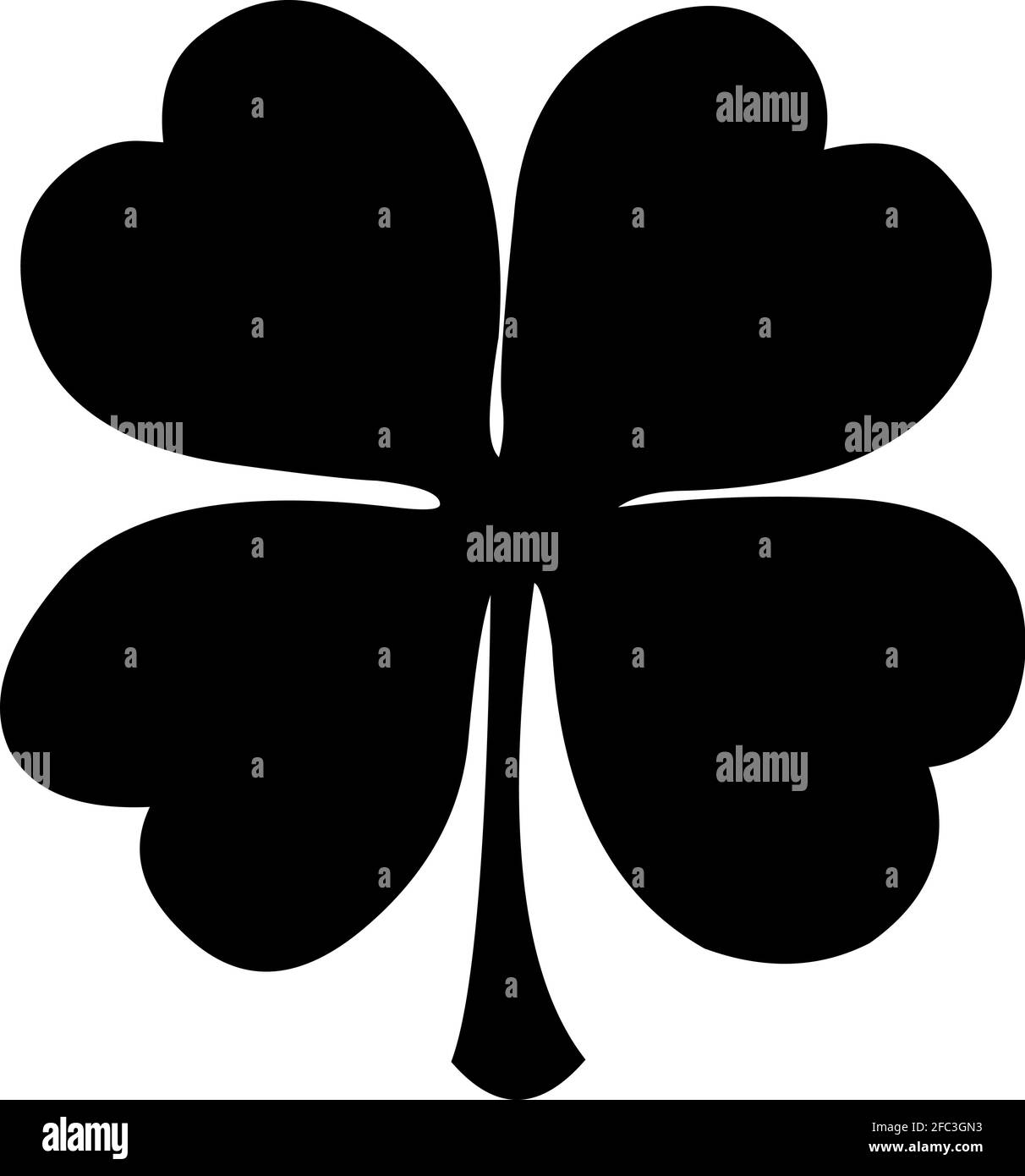 Four Leaf Clover Silhouette