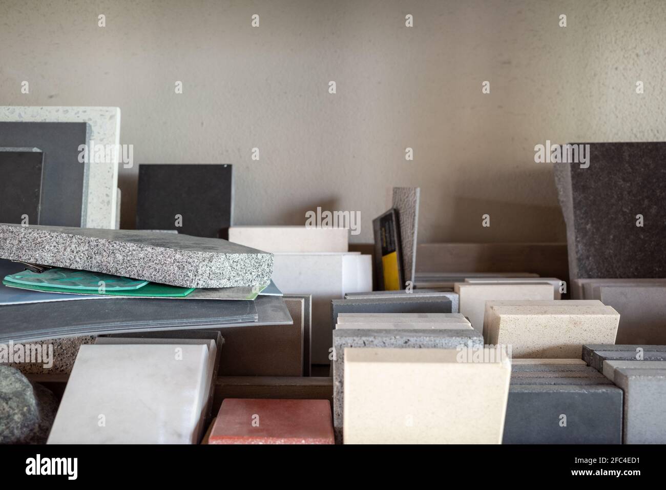 Selective focus view, stack group and heap of stone, granite marble ...