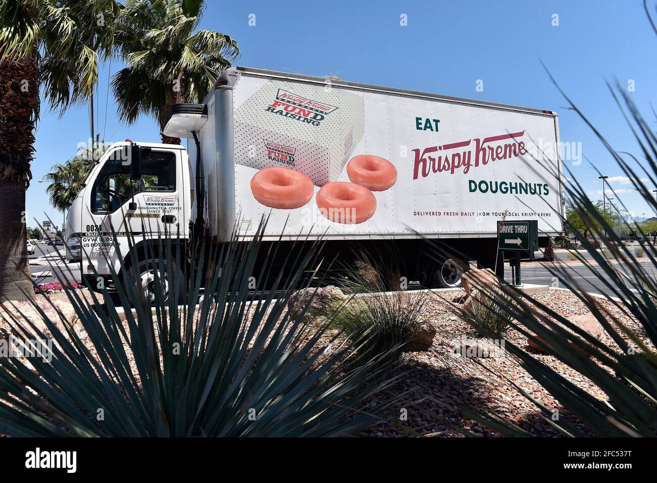 Las Vegas, Nevada, USA. 9th May, 2016. A Krispy Kreme doughnut delivery ...