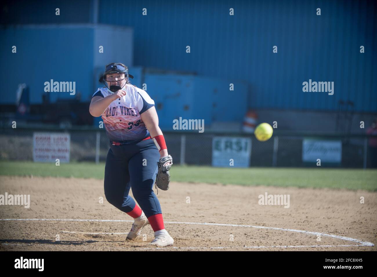 4/23/21 Riverside vs. Old Forge Softball Stock Photo - Alamy