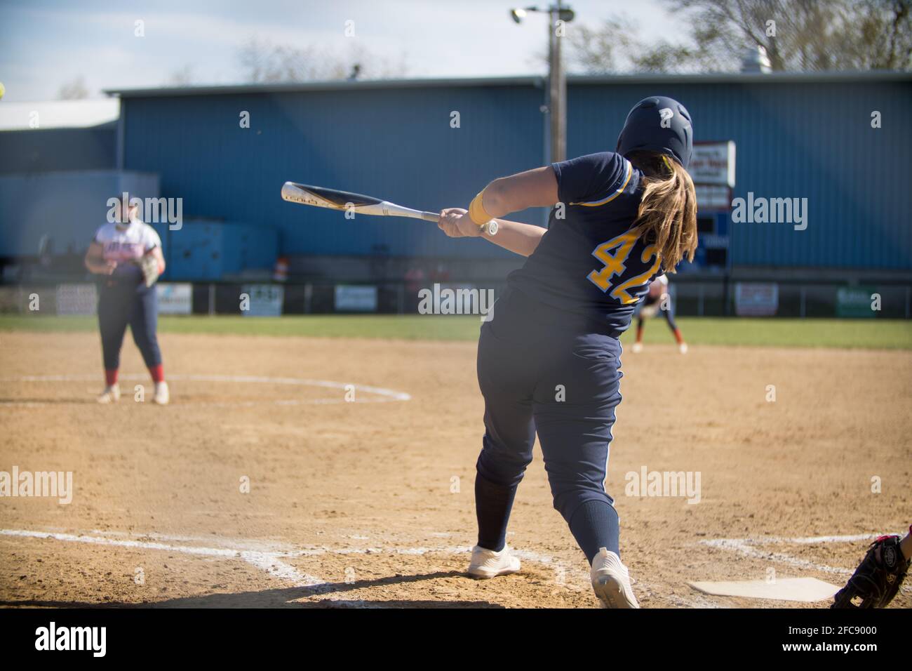 Old softball hi-res stock photography and images - Alamy
