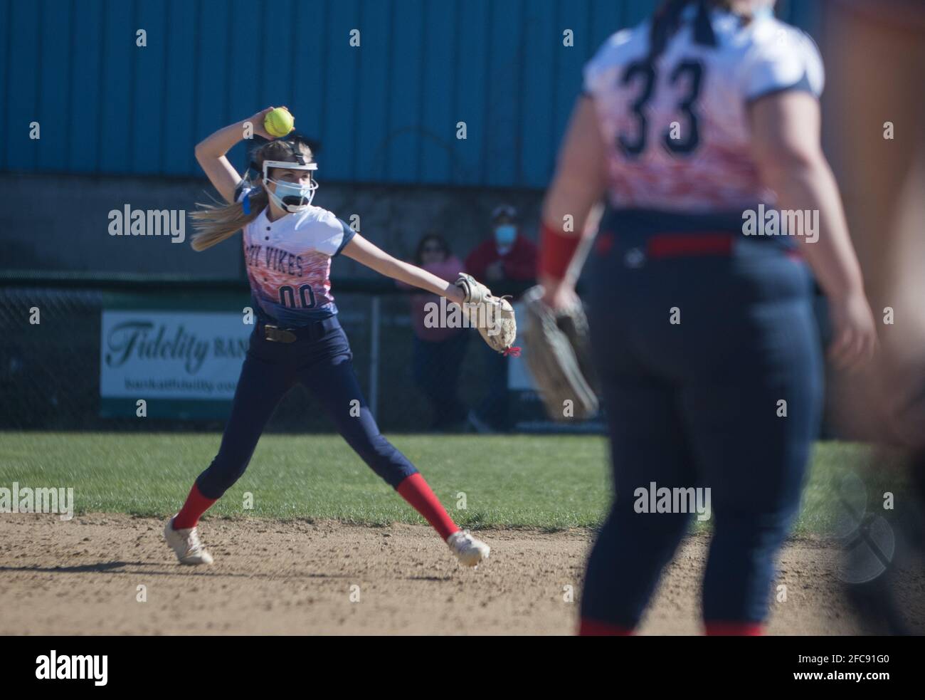 4/23/21 Riverside vs. Old Forge Softball Stock Photo - Alamy