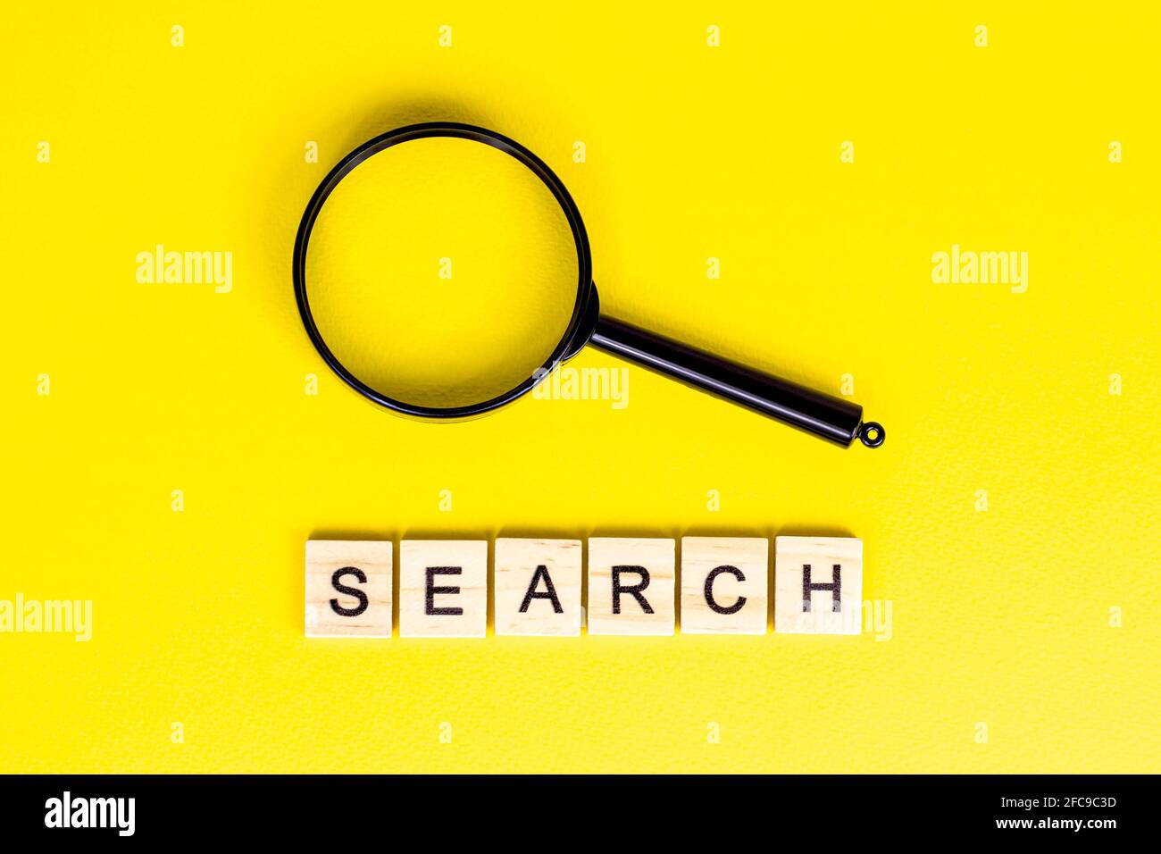 Word search with magnifying glass hi-res stock photography and images ...
