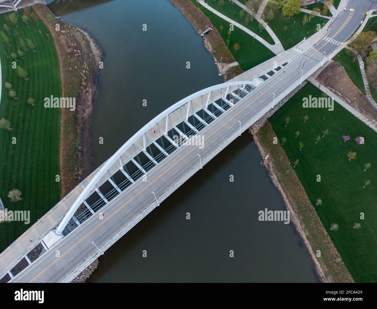 Arial view main street hi-res stock photography and images - Alamy