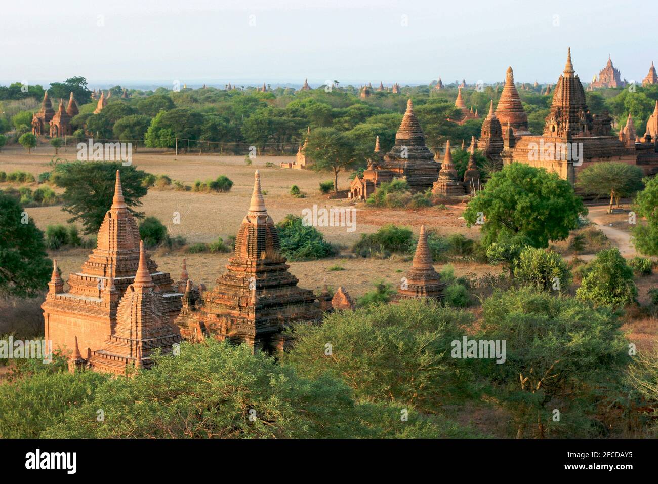 Aerial view of the temples of Bagan, Myanmar Stock Photo - Alamy