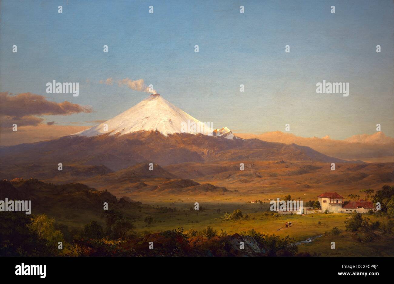 Oil Painting Done In 1855 By American Artist Frederic Edwin Church Of