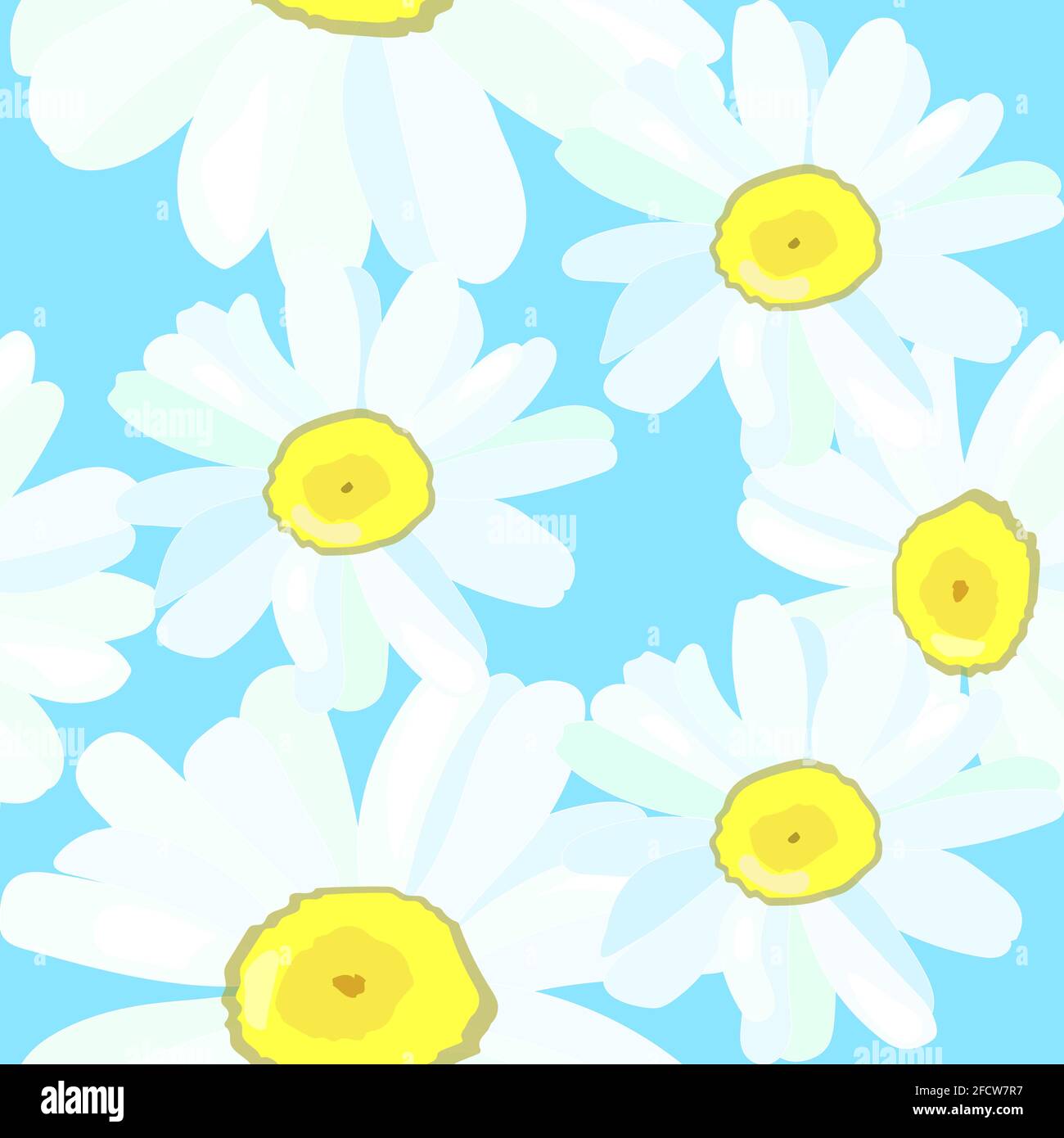 Chamomile field color bouquet Stock Vector Images - Alamy