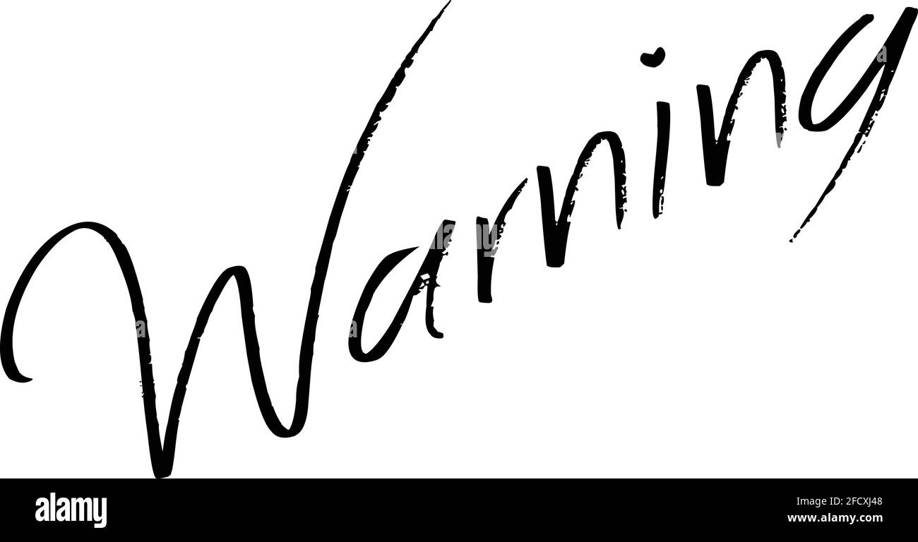 Warning text sign illustration Stock Vector Image & Art - Alamy
