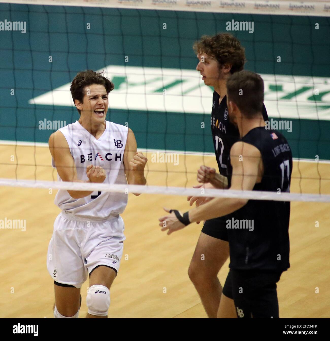 April 23, 2021 - Long Beach State 49ers libero Mason Briggs #3 ...