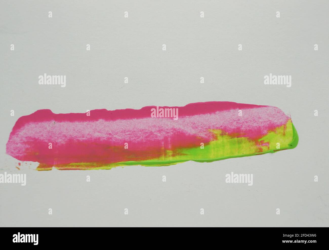 Colorful red, Yellow, white, pink watercolor painting brush stroke ...