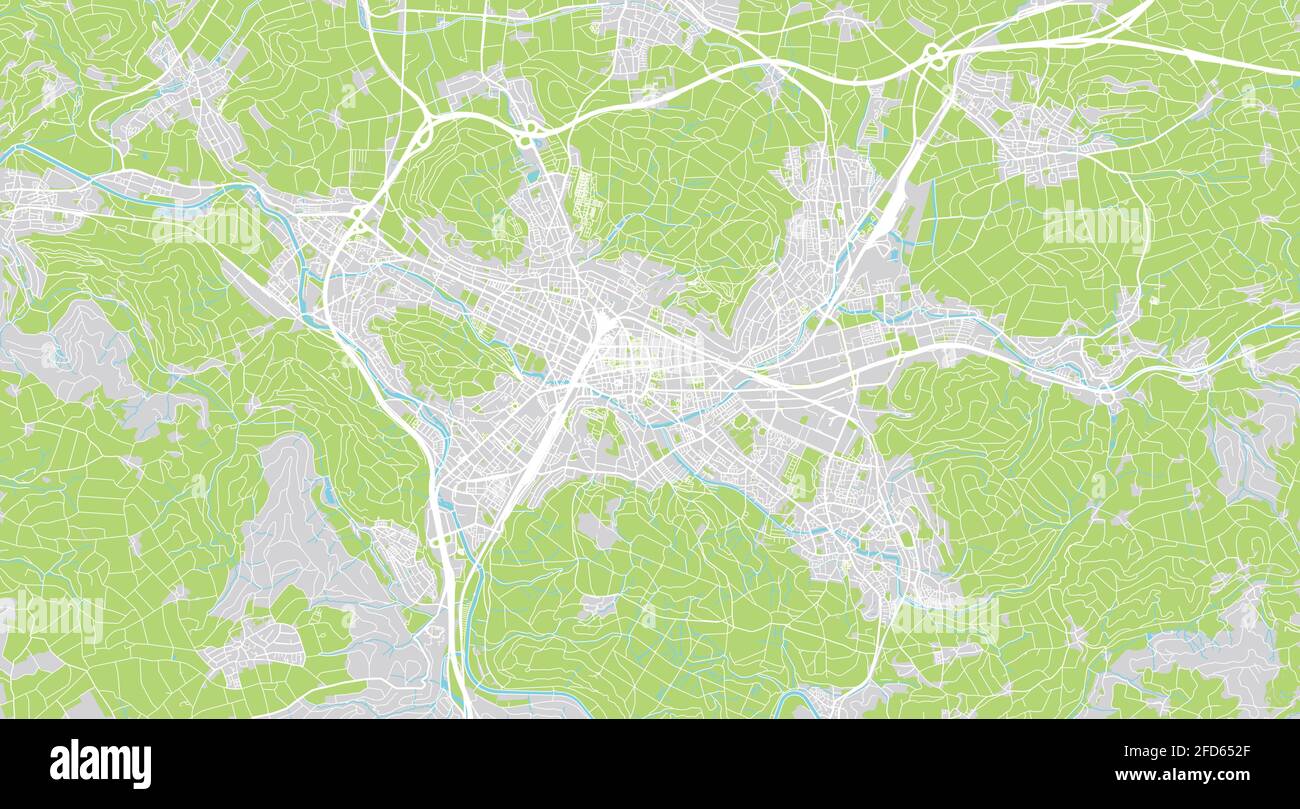 Urban vector city map of Winterthur, Switzerland, Europe Stock Vector ...