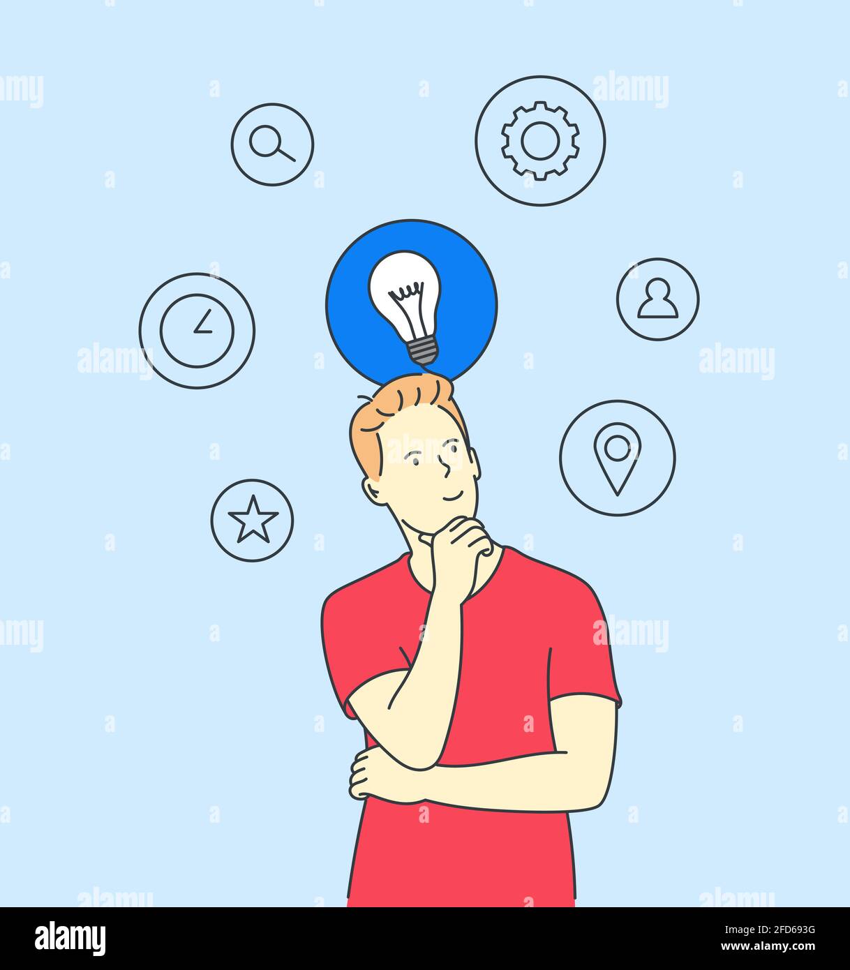 Thinking Images Of People