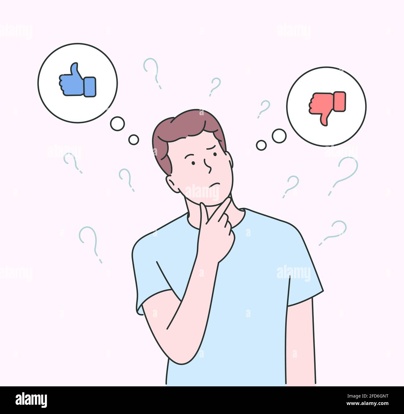 Cartoon boy question bubble hi-res stock photography and images - Alamy