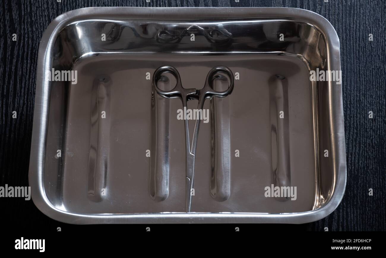 Hemostatic Forceps scissor and dressing forceps in stainless steel ...