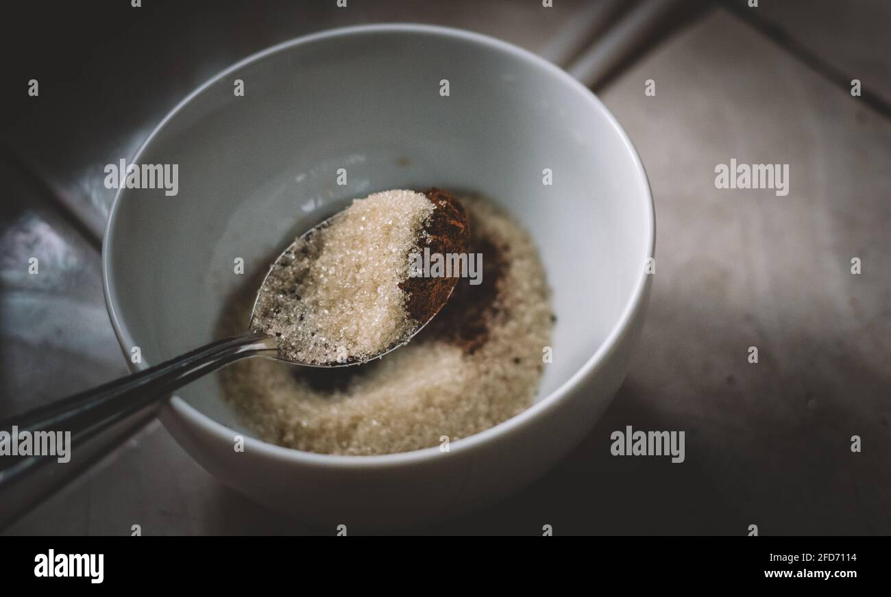 Adding sugar to coffee grain hi-res stock photography and images - Alamy
