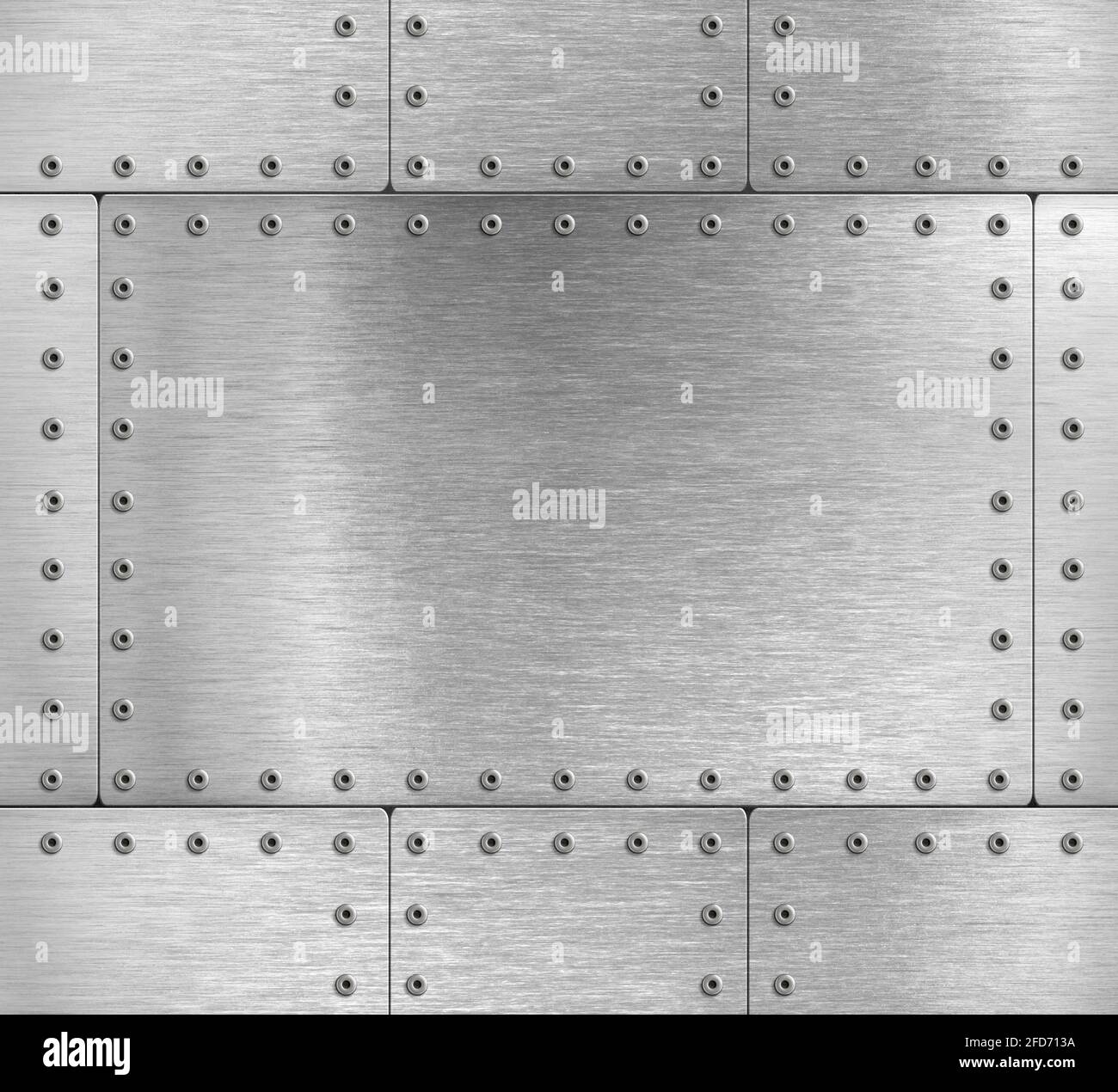 armor plates industrial metal background 3d illustration Stock Photo ...