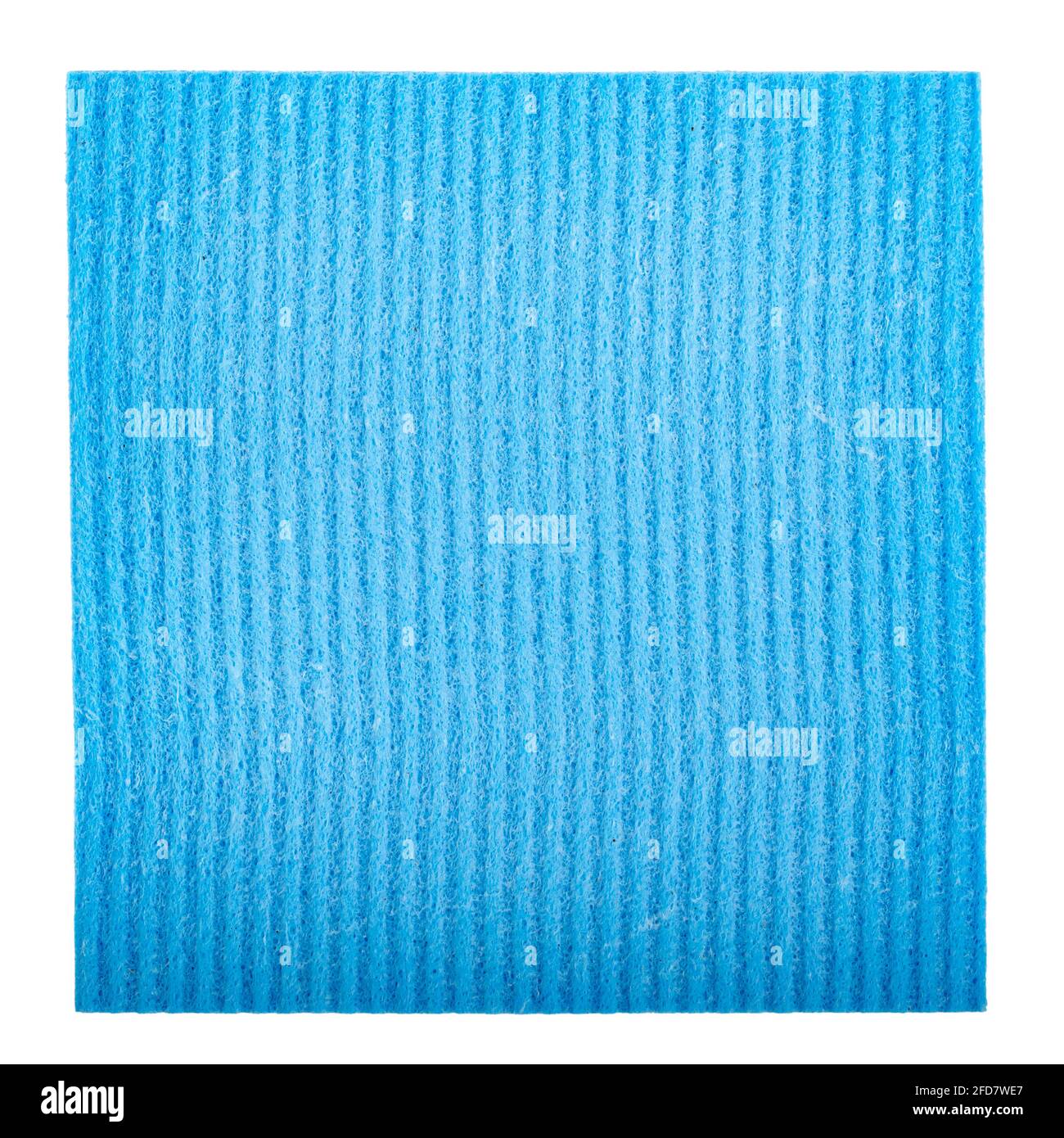 Clean sponge rag blue colors on isolated white background. Household ...