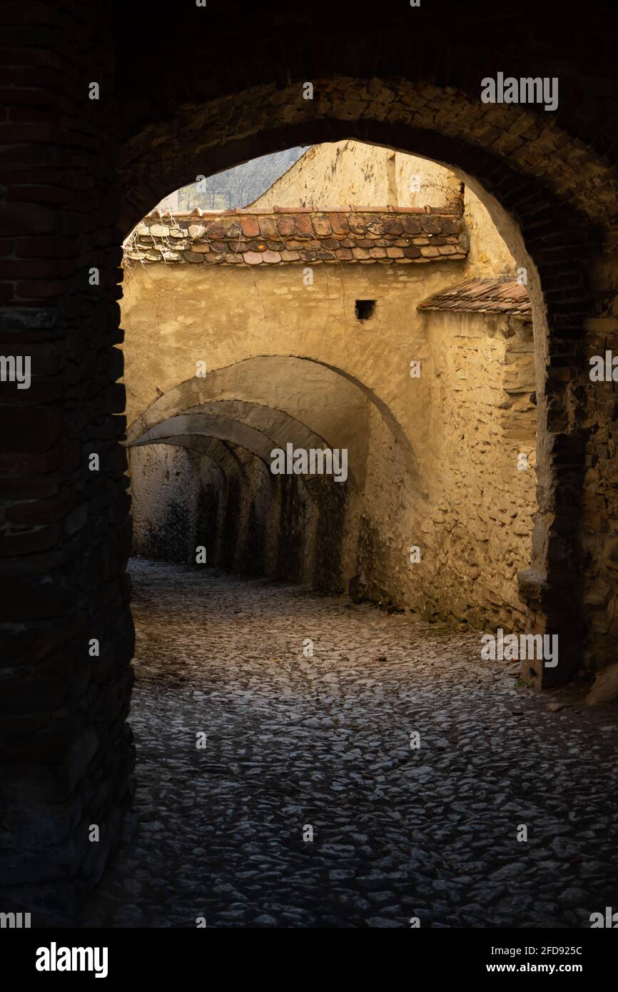 Biertan , Romania - April 10, 2021: Interior of Biertan Fortified ...
