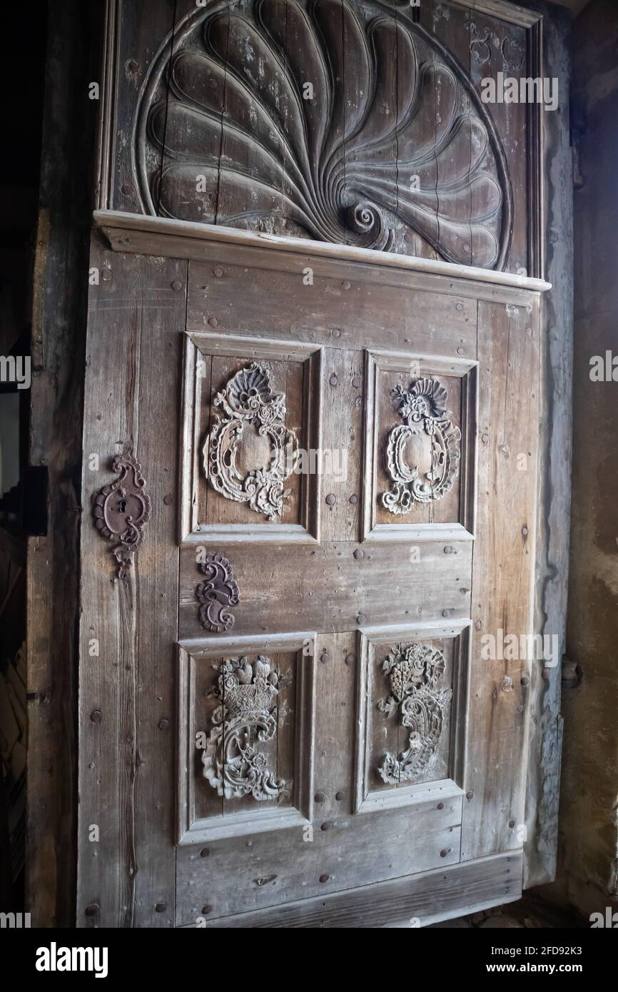 Biertan , Romania - April 10, 2021: Interior of Biertan Fortified ...