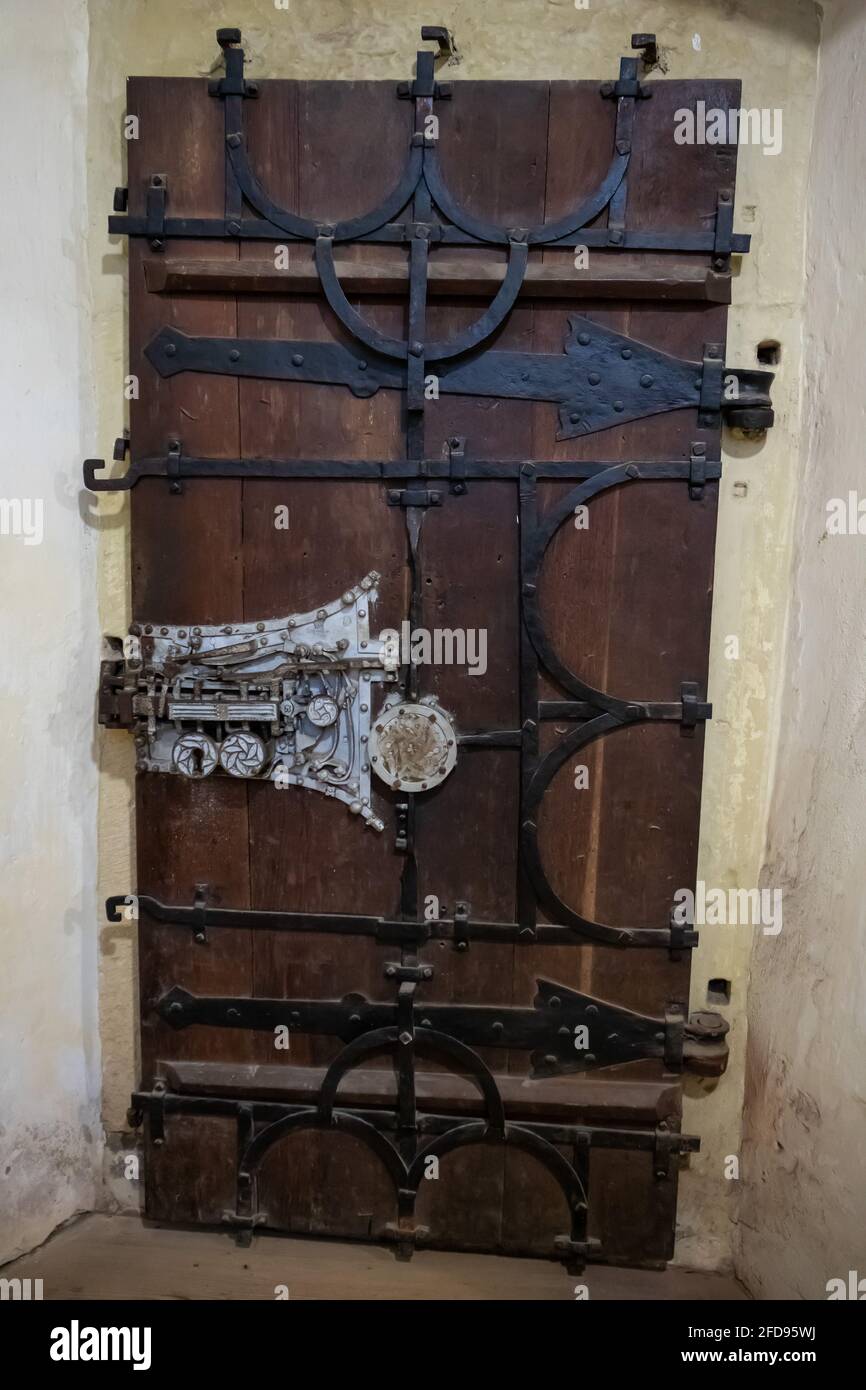 Biertan, Romania: The Unique locking system of the sacristy door built ...