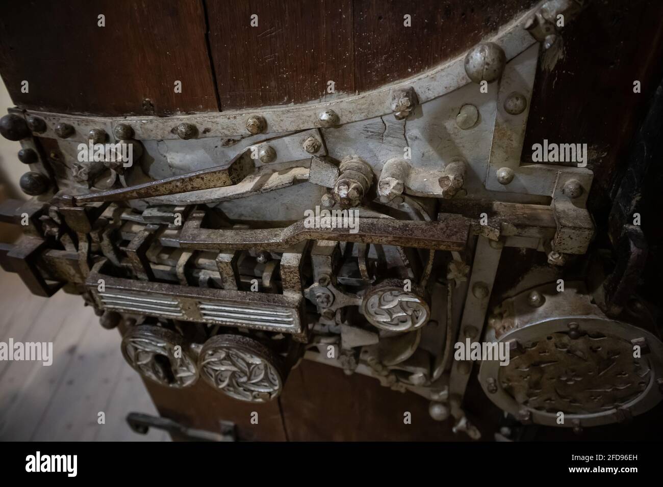 Biertan, Romania: The Unique locking system of the sacristy door built ...