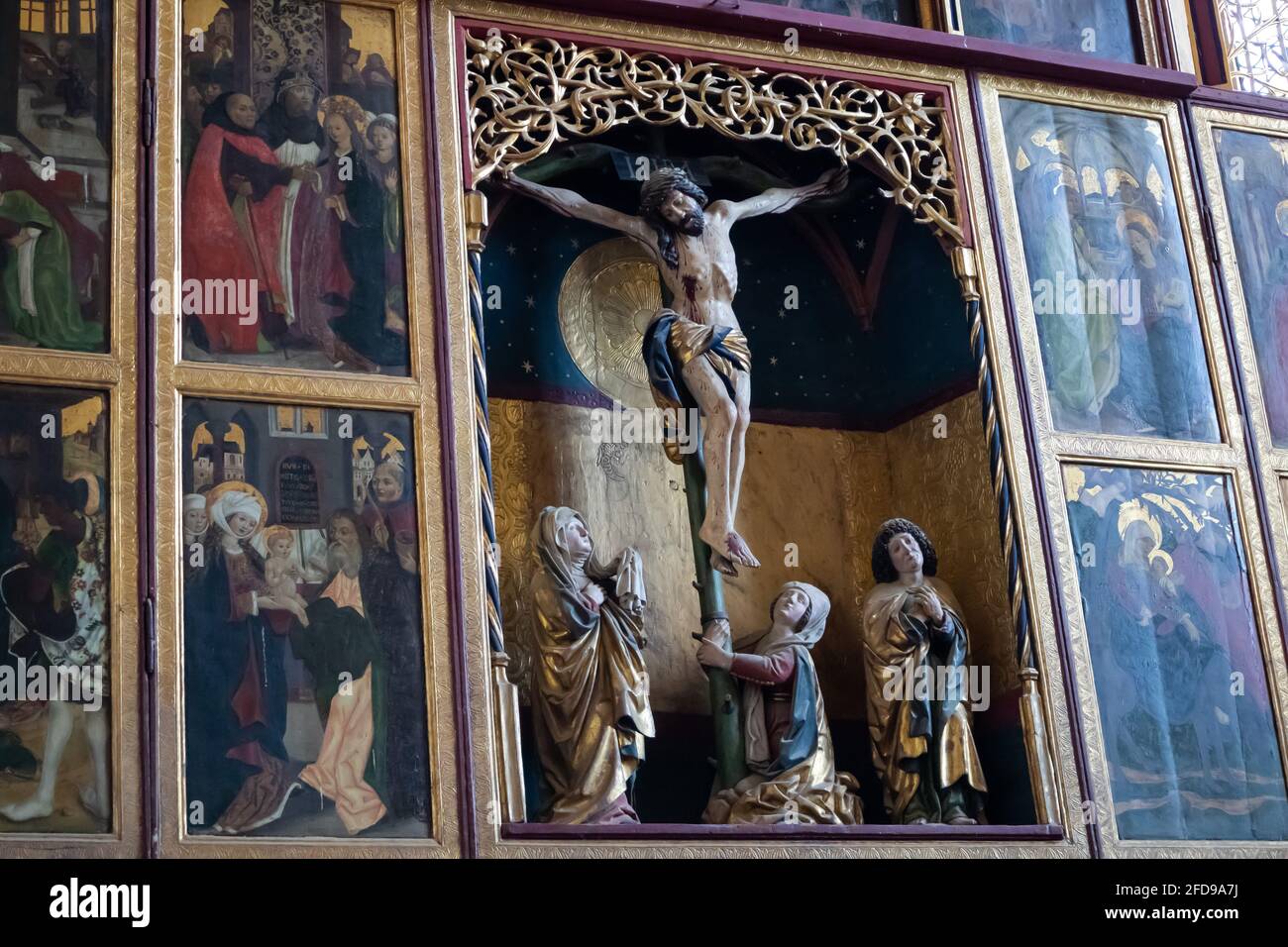 Biertan , Romania - April 10, 2021: Interior of Biertan Fortified ...