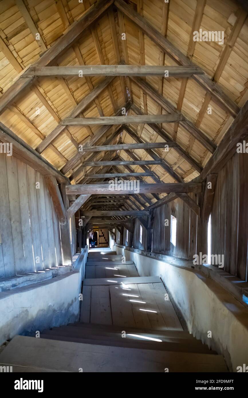 Biertan , Romania - April 10, 2021: Interior of Biertan Fortified ...