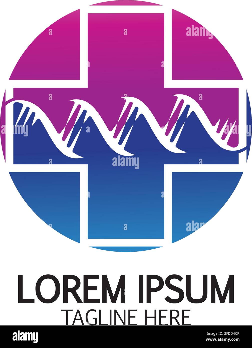 Health Cross DNA logo icon design template Stock Vector Image & Art - Alamy