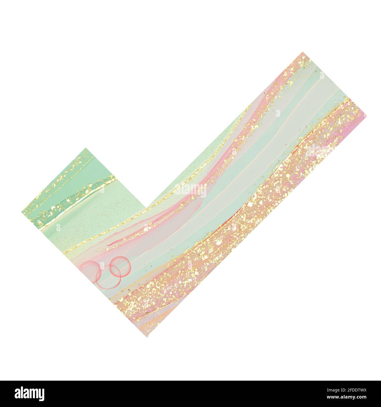 Done icon fluid ink art textured sign Stock Photo - Alamy