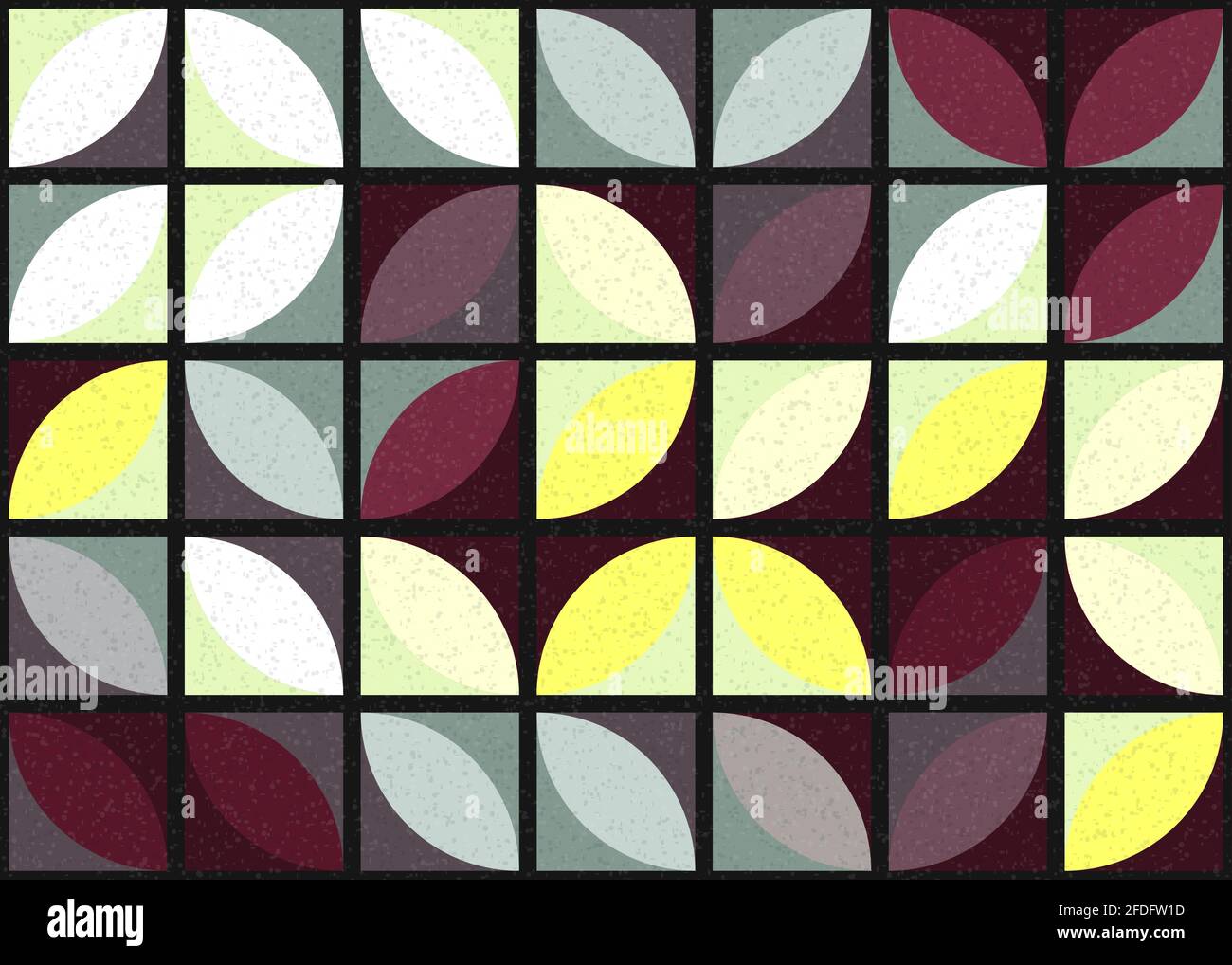 Abstract Geometrical generative computational art illustration Stock ...