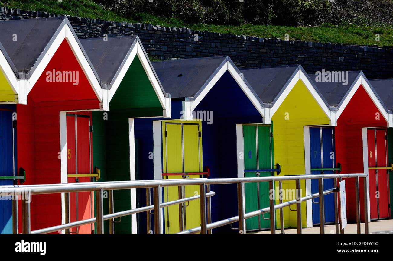 Barry, Cardiff Wales 23 April 2021 Barry Island the seaside resort in ...