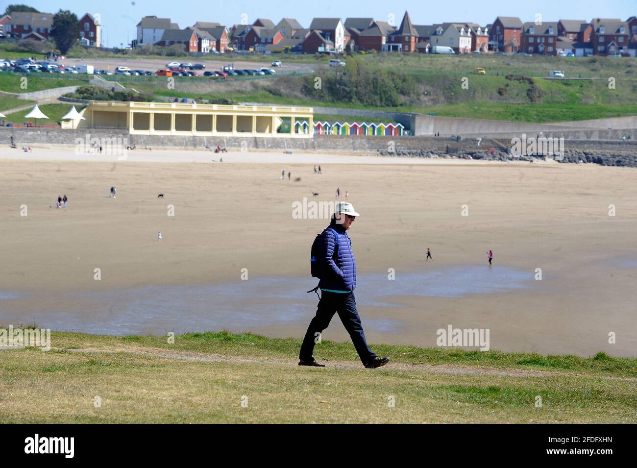 Barry, Cardiff Wales 23 April 2021 Barry Island the seaside resort in ...
