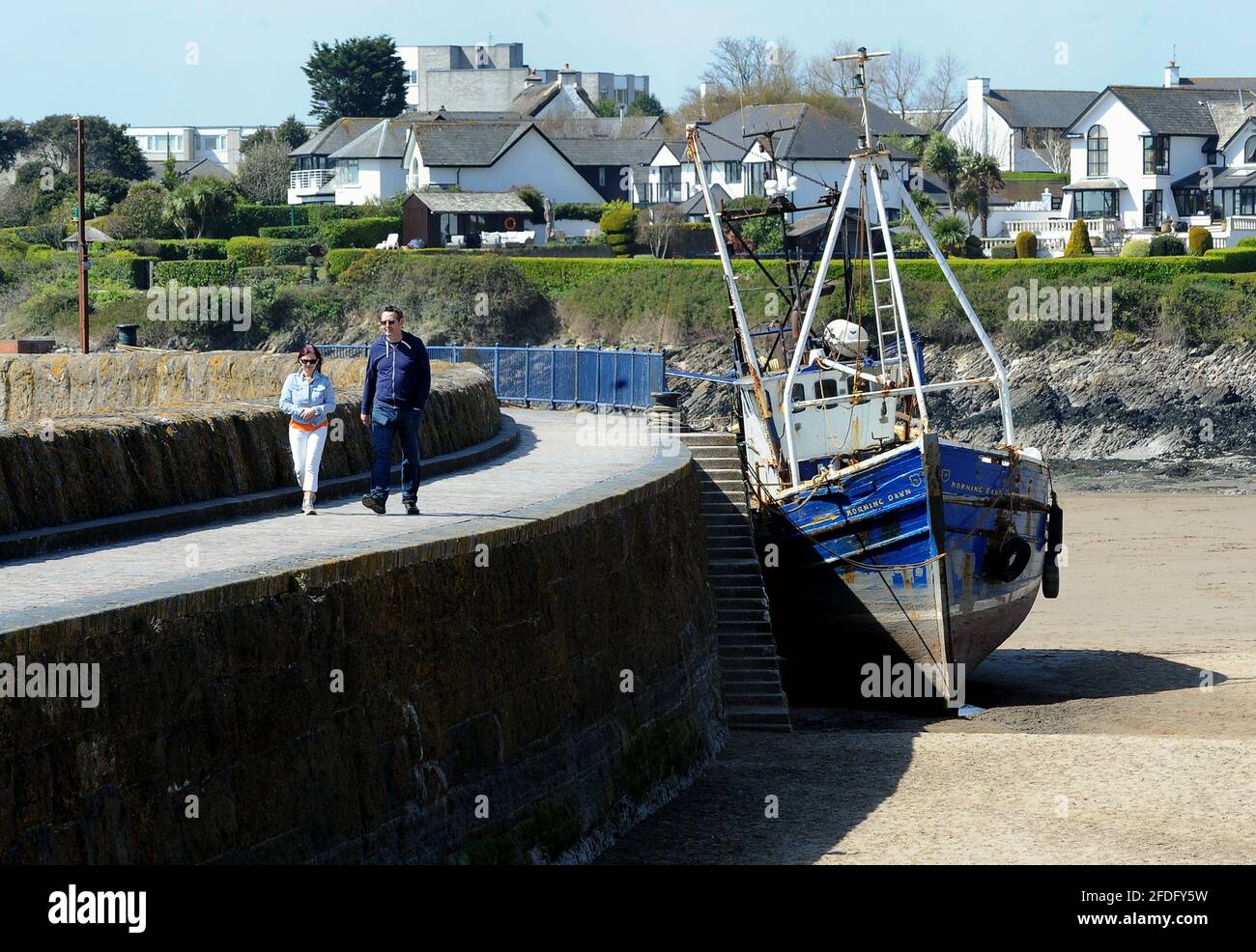 Barry, Cardiff Wales 23 April 2021 Barry Island the seaside resort in ...