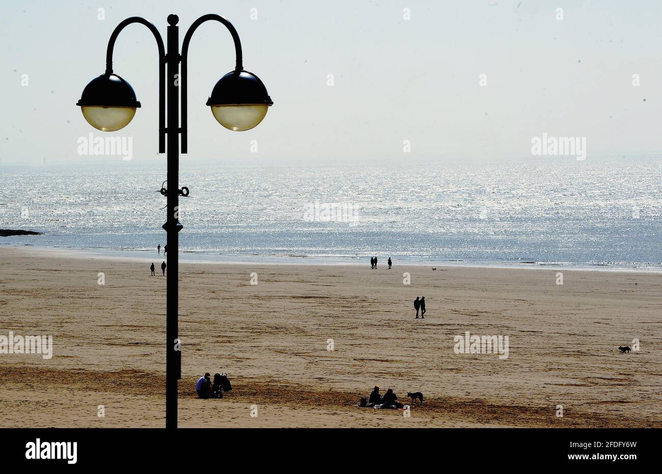 Barry, Cardiff Wales 23 April 2021 Barry Island the seaside resort in ...