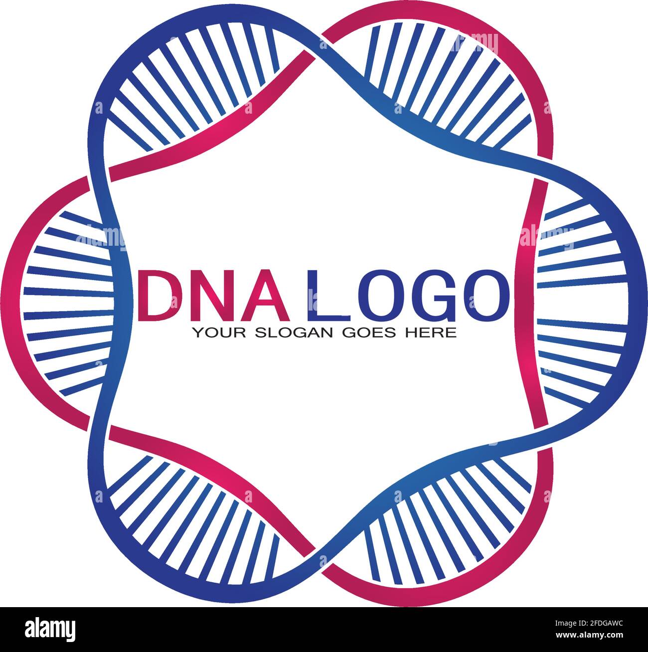 DNA vector logo design template.modern medical logotype.laboratory ...