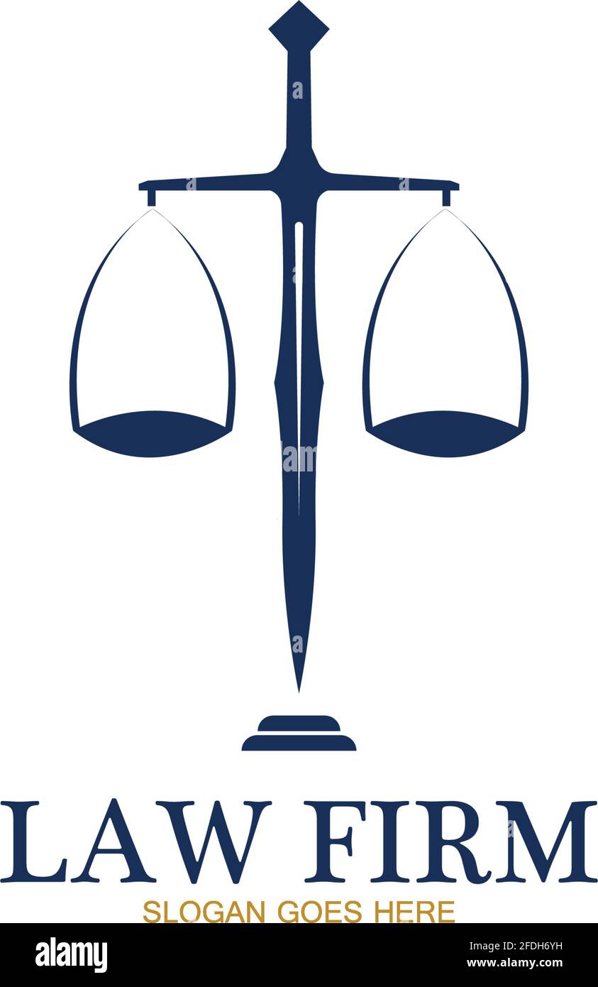 Law Firm logo and icon design template-vector Stock Vector Image & Art - Alamy