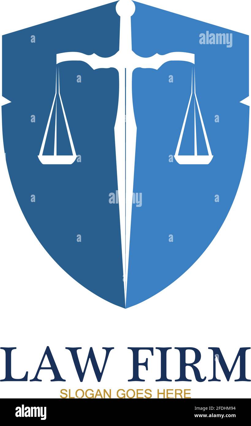 Law Firm logo and icon design template-vector Stock Vector Image & Art ...