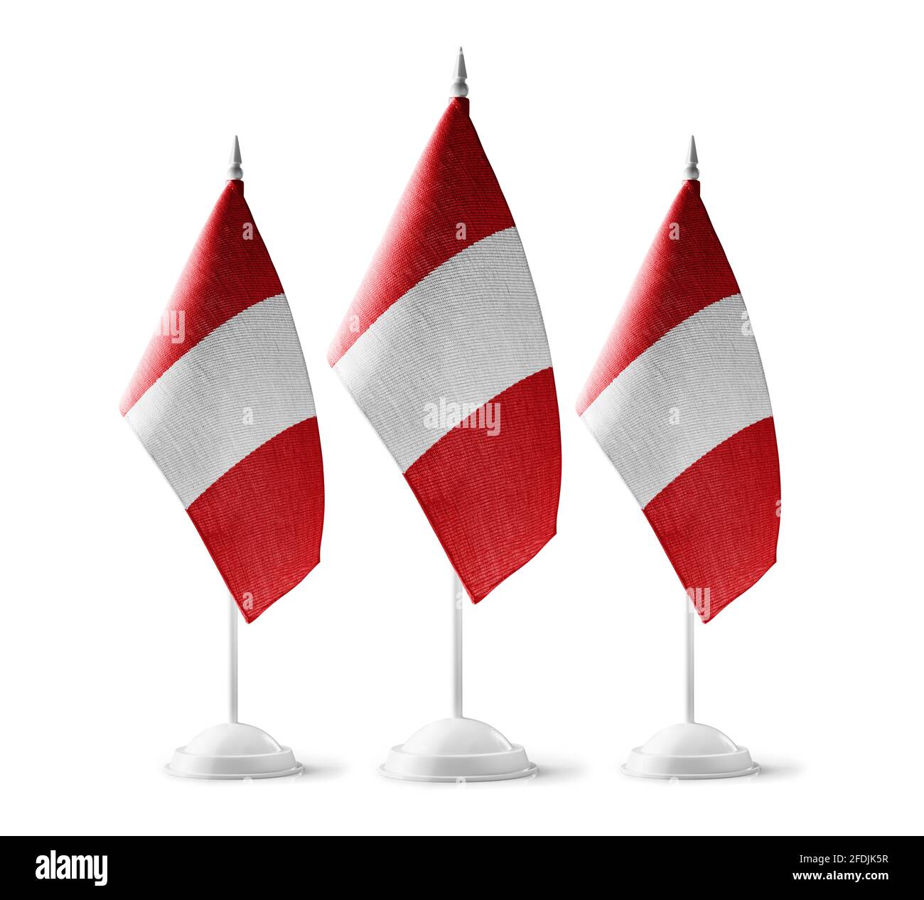 Small national flags of the Peru on a white background Stock Photo - Alamy