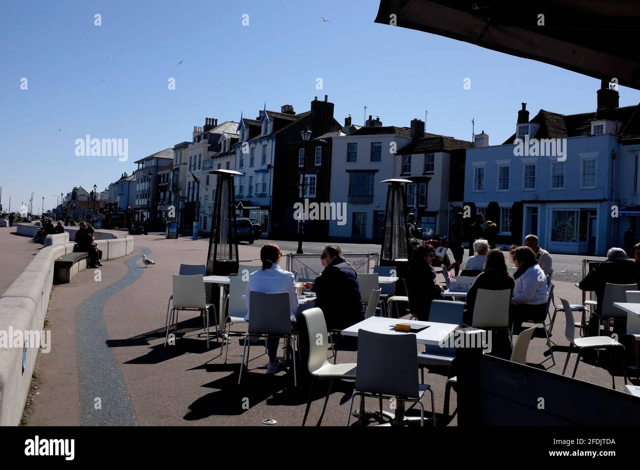 kent coast town of deal in east kent uk april 2021 Stock Photo - Alamy