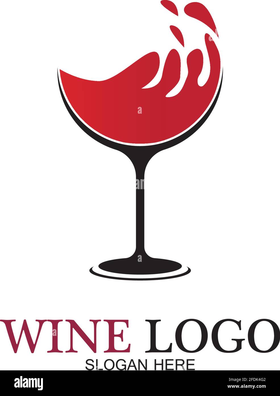 Wine logo design template.vector illustration of icon-vector Stock ...