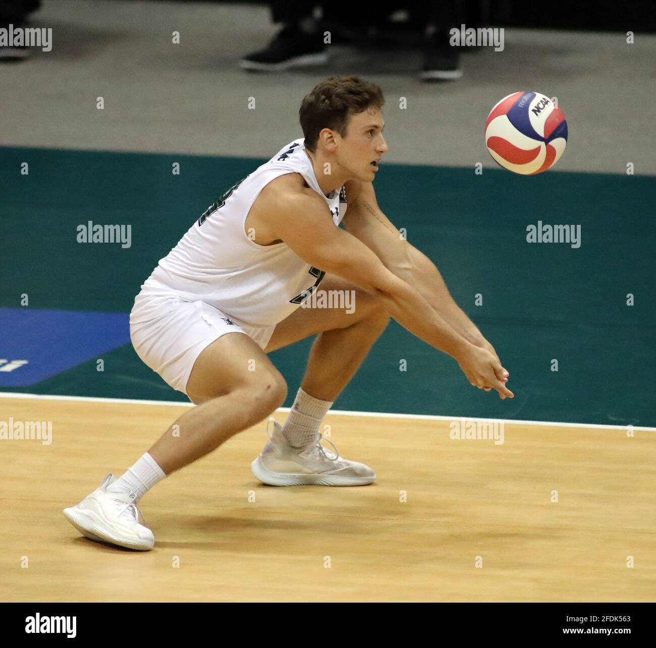 April 23, 2021 - Hawaii Rainbow Warriors outside hitter Colton Cowell ...