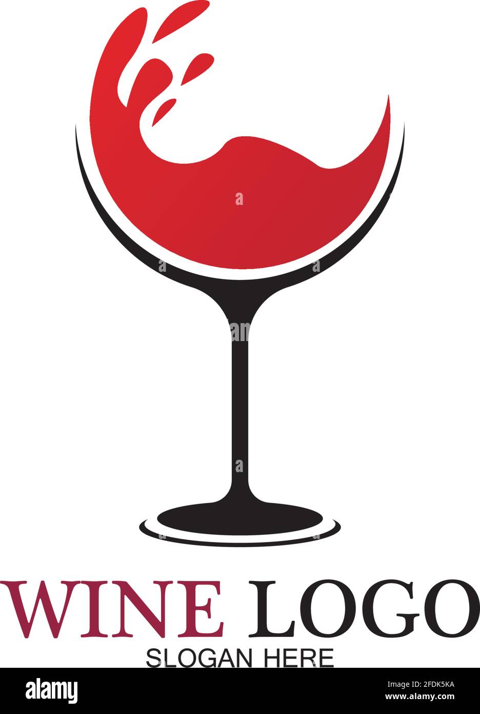 Wine logo design template.vector illustration of icon-vector Stock ...